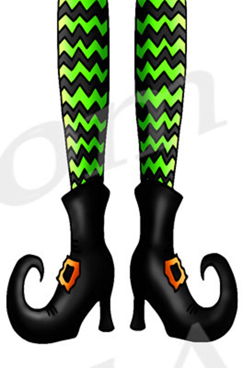 Witch Legs Clipart, Witch Stockings Clip Art, Striped, Halloween ...