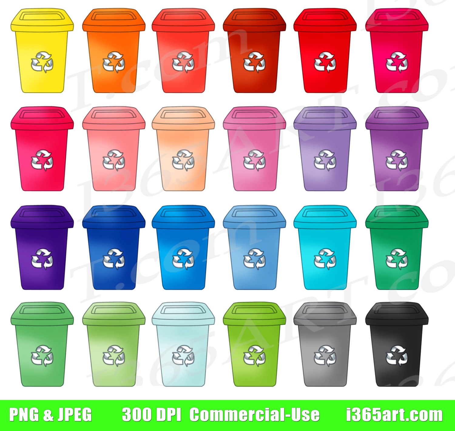 Recycle Cans Clipart