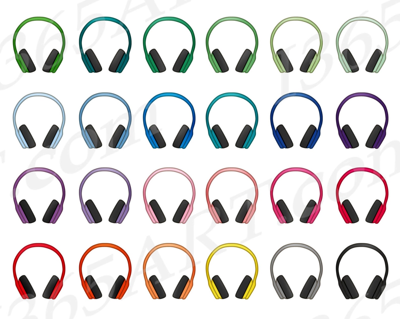 Buy 3 Get 1 Free Headphones Clipart, Headphones Clip Art, Earphones ...