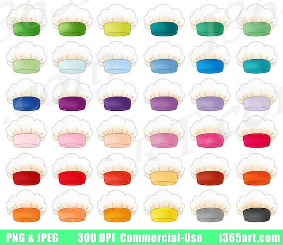 Buy 3 Get 1 Free Chef Hats Clipart, Chef Hats Clip Art, Culinary ...