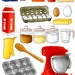 Baking Clipart Set, Kitchen Appliances Clip Art, Cooking Utensils ...