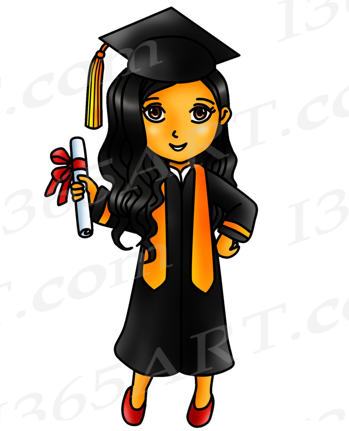 Graduation Clipart Graduation Clip Art Graduation Girls - Etsy Canada