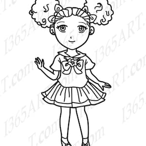 Buy 3 Get 1 Free African American Girl Clipart, Black Girl, Afro Puffs ...