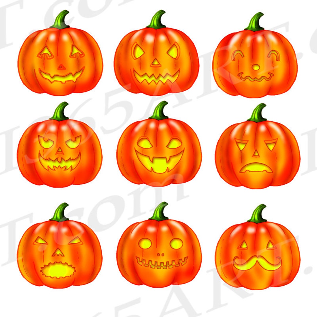 Halloween Clipart, Jack-o-lantern Clipart, Jack-o-lantern Clip Art ...