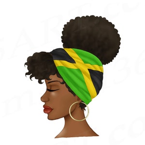 Black Women Clipart, Black Girl Planner, Jamaican Flag SVG, Caribbean ...