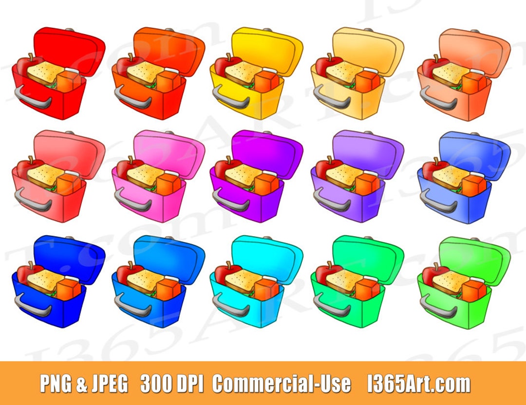 Lunch Box Clipart, Lunchbox Clip Art, School Lunches, Children's ...