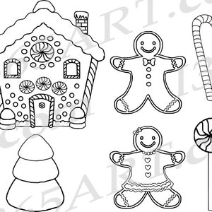 Buy 3 Get 1 Free Gingerbread Clipart, Gingerbread Clip Art, Graphics ...