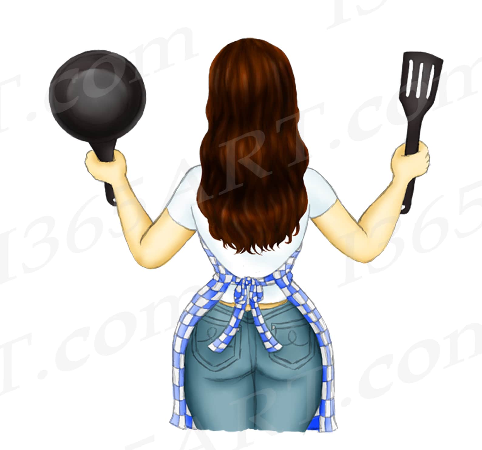 Cooking Girls Clipart Cooking Woman Clipart Baking Woman - Etsy