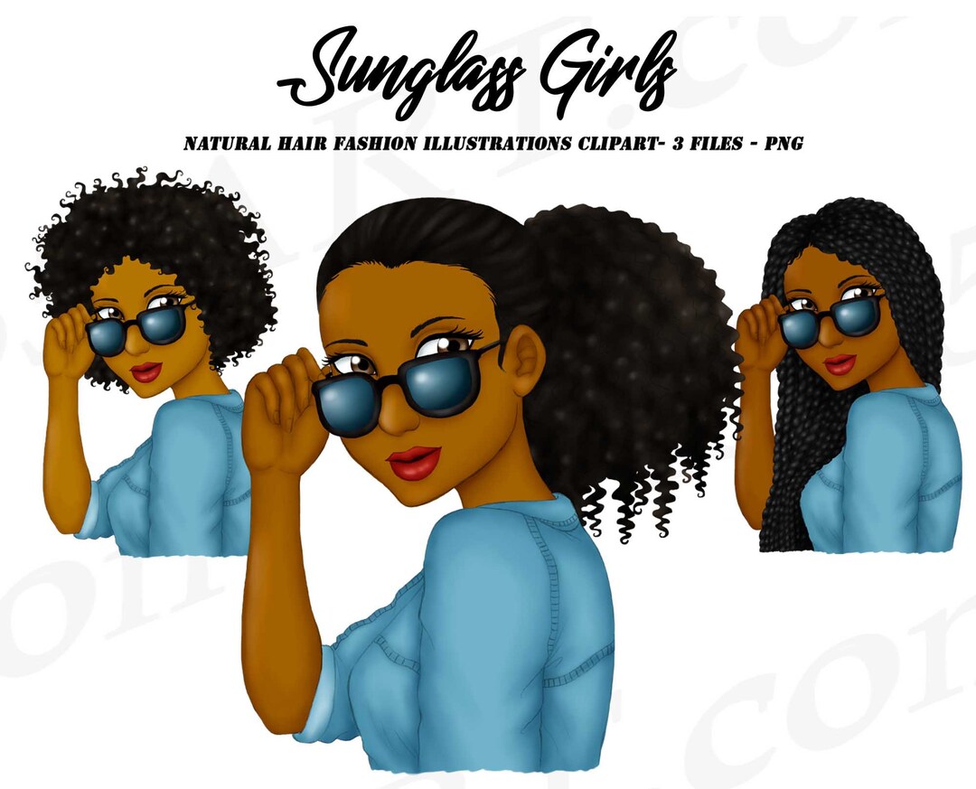 Sunglass Girls Clipart, Afro Girl Queen, Black Woman, Black Girl ...