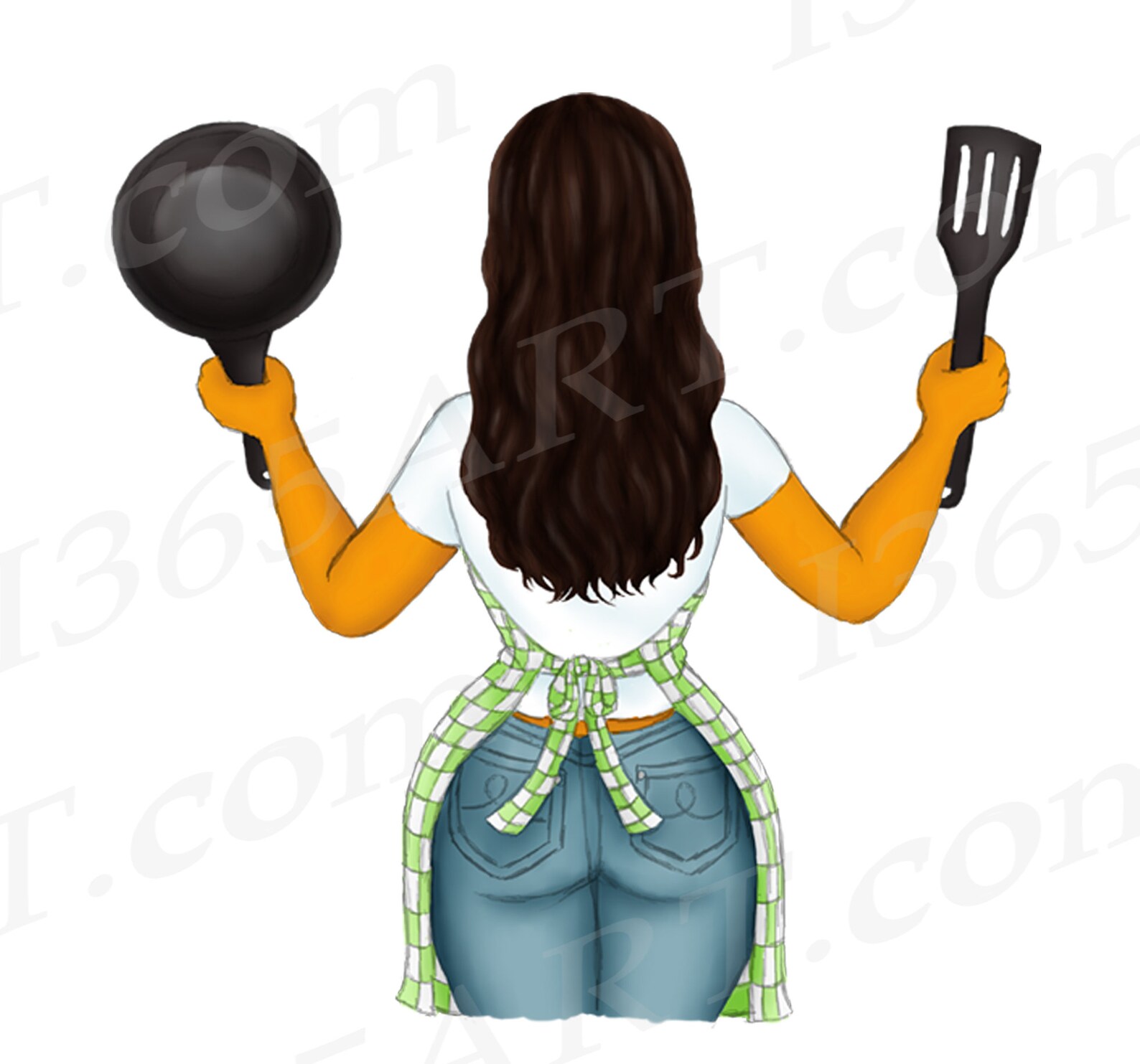 Cooking Girls Clipart Cooking Woman Clipart Baking Woman - Etsy