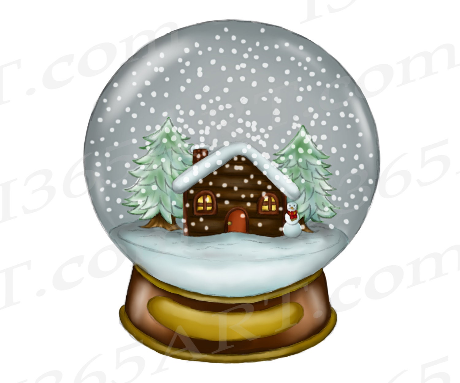Snow Globe Clipart Snow Globe PNG Winter Snow Globe - Etsy
