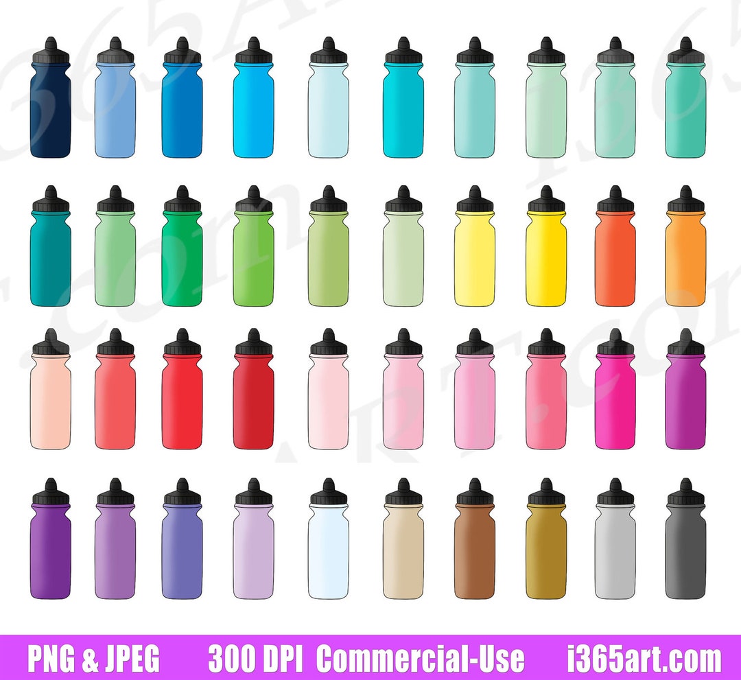 Sports Bottle Clipart, Water Bottle Clip Art, Hydrate, Hydration ...