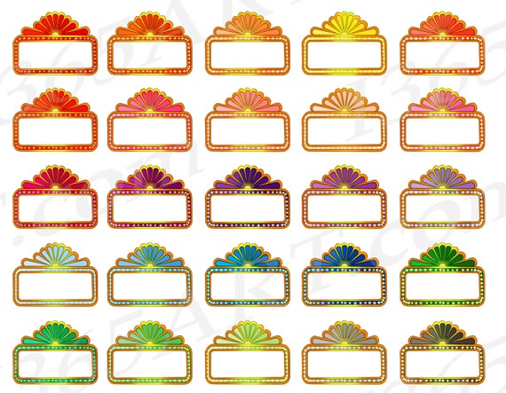 Blank Movie Marquee Clipart