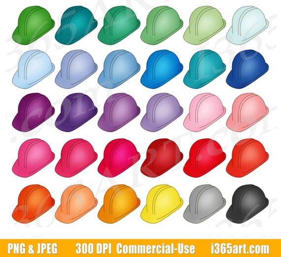 Hard Hats Clipart, Construction Worker Clip Art, Construction Helmets ...
