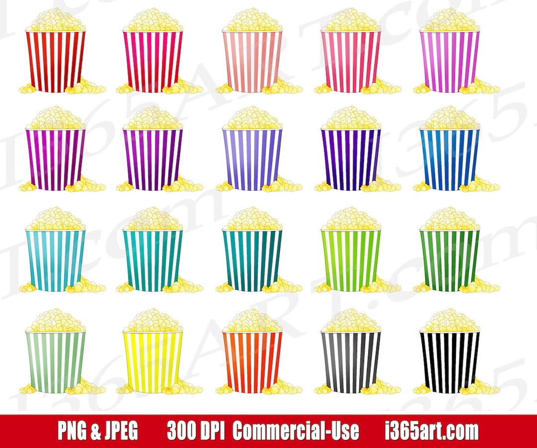 Buy 3 Get 1 Free Popcorn Clipart, Movie Theater Clip Art, Popcorn Box ...