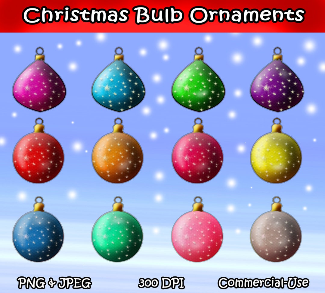 Christmas Ornaments Clipart, Christmas Clipart, Christmas Clip Art ...