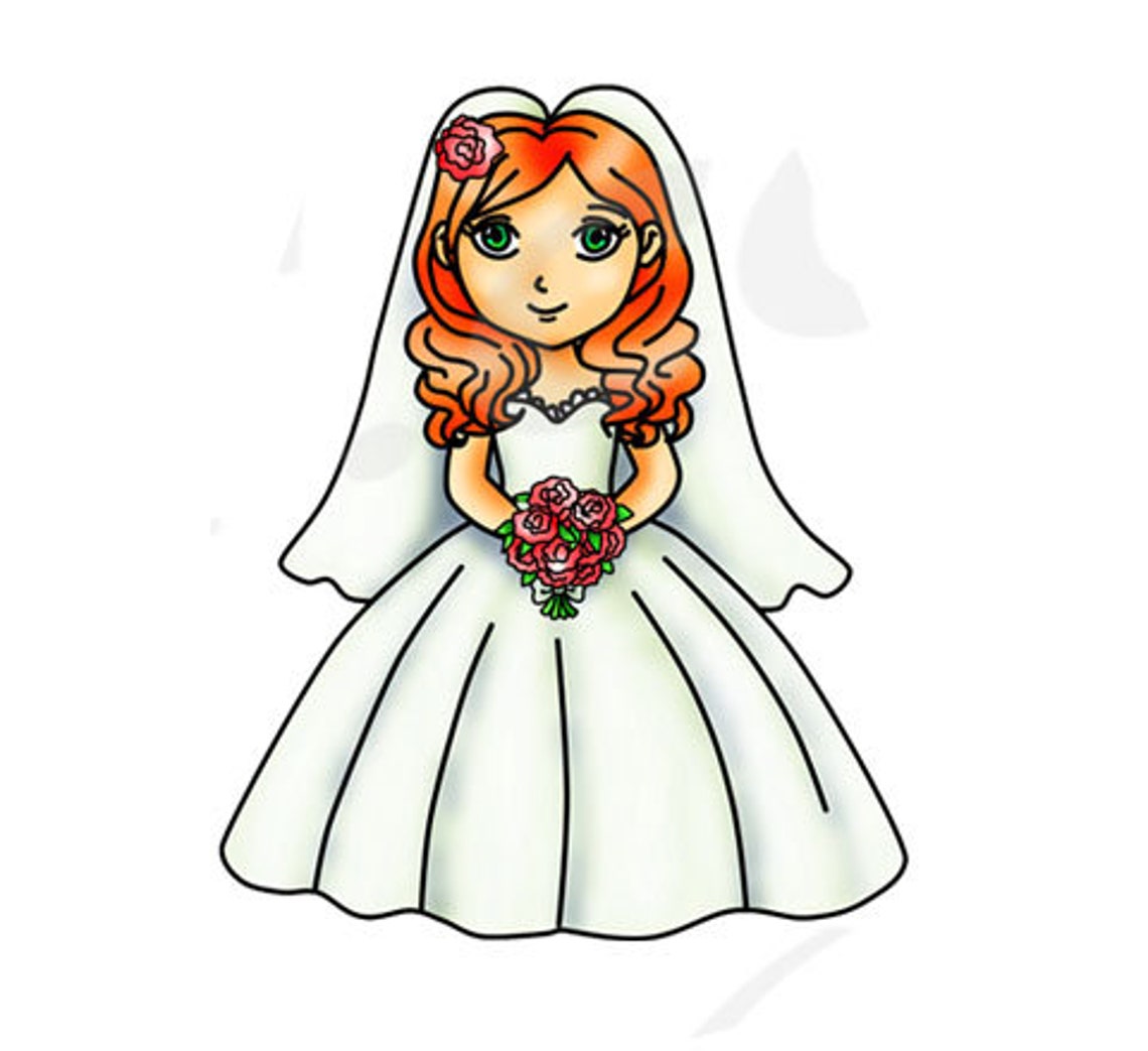 Bride Clipart Bride Clip Art Wedding Clipart Bridal Shower - Etsy