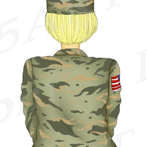 Military Woman Clipart, Army Clipart, Independence, Memorial Day ...
