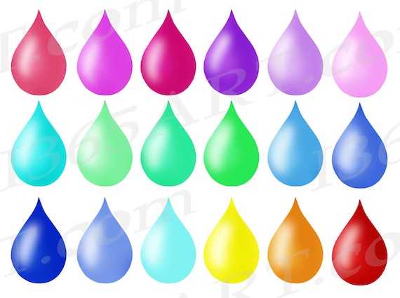 Clipart Goccia Fumetto Di Goccia D'acqua Blu\ Pacchetto Di