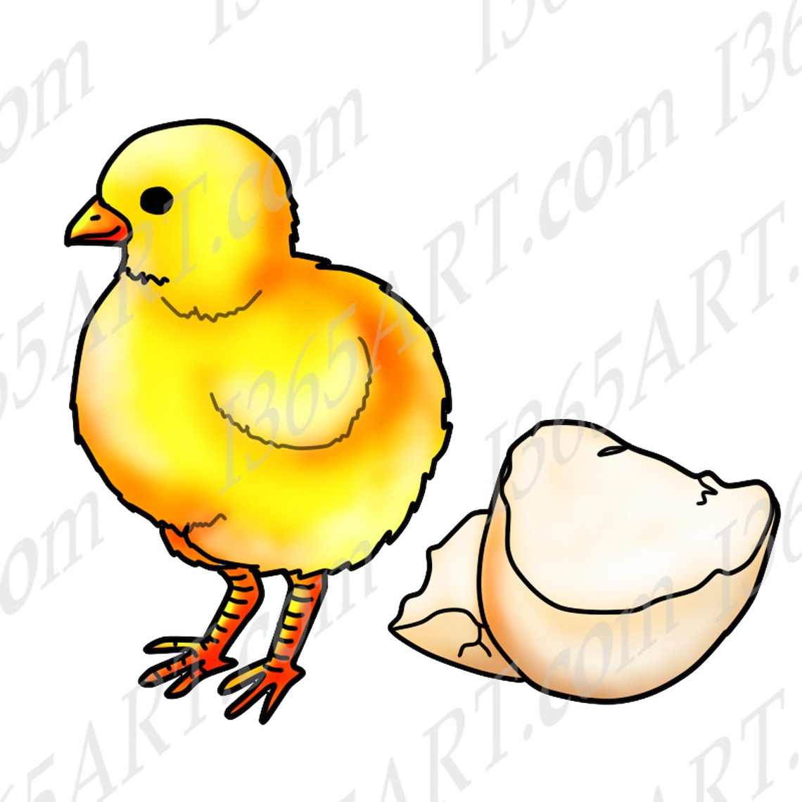 Baby Chick Clipart Chick Clip Art Scrapbooking - Etsy
