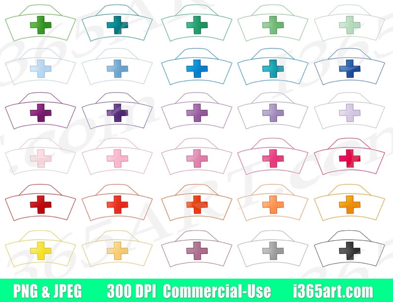Buy 3 Get 1 Free Nurse Hat Clipart Medical Clip Art Hospital - Etsy