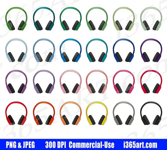 Buy 3 Get 1 Free Headphones Clipart, Headphones Clip Art, Earphones ...