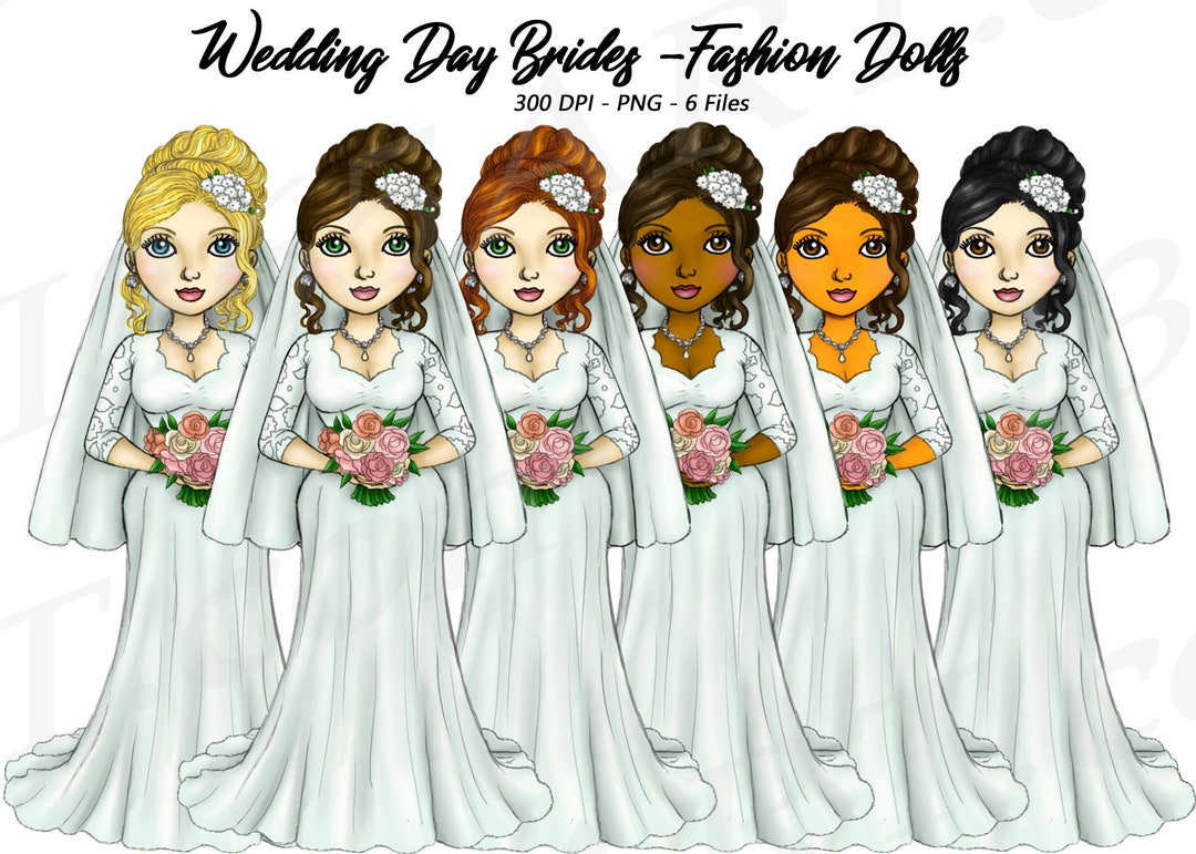 Bride Clipart Wedding Girl Clipart Marriage Clip Art - Etsy