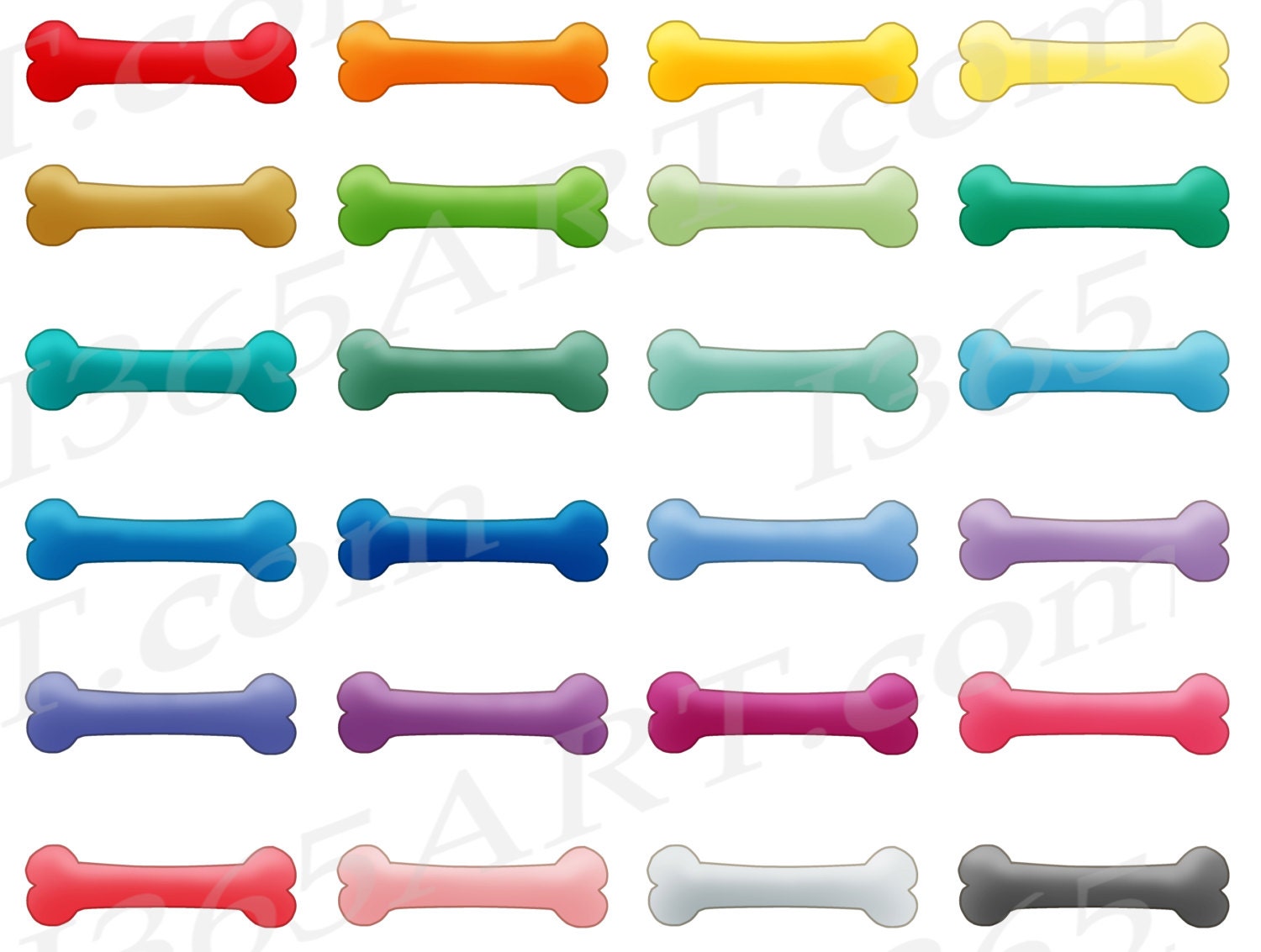 Dog Bone Clipart Dog Food Clip Art Pet Graphics Bones Dog - Etsy Singapore