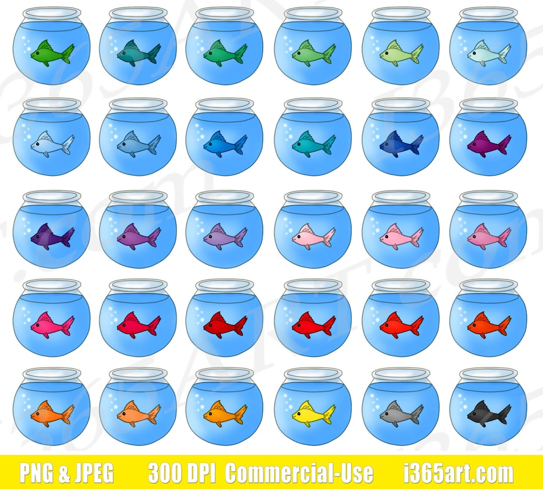 Buy 3 Get 1 Free Fish Bowls Clipart, Fish Bowl Clip Art, Fish Tank ...