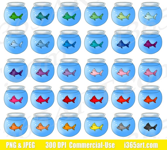 Buy 3 get 1 Free Fish Bowls Clipart, Fish Bowl Clip Art, Fish Tank ...