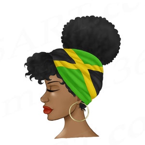 Black Women Clipart, Black Girl Planner, Jamaican Flag SVG, Caribbean ...