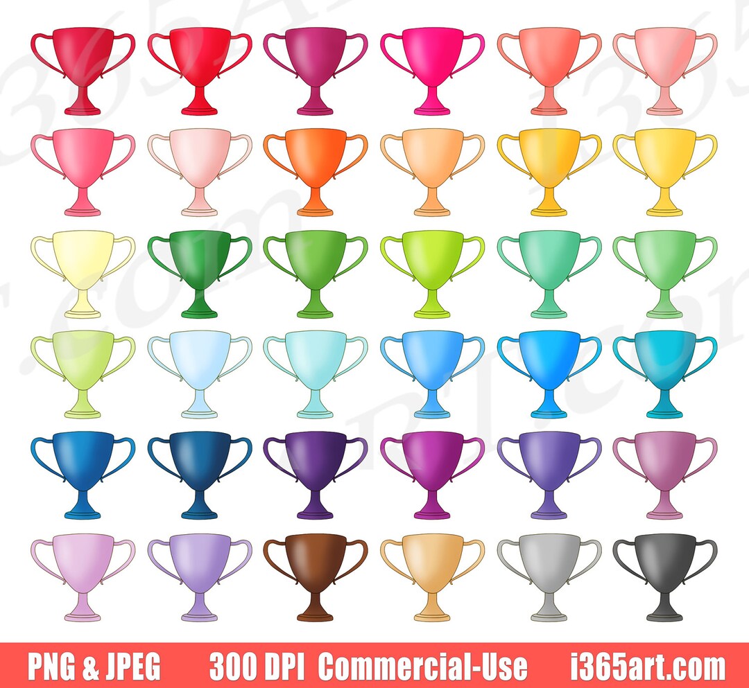 Buy 3 Get 1 Free Trophy Clipart, Trophy Clip Art, Championship Cup ...