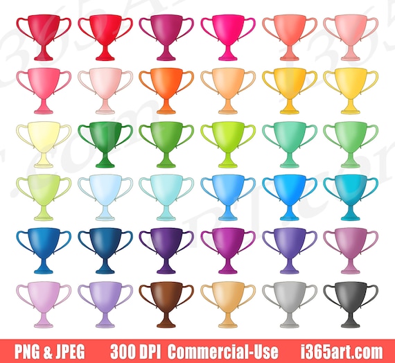 Buy 3 get 1 Free Trophy Clipart, Trophy Clip Art, Championship Cup ...