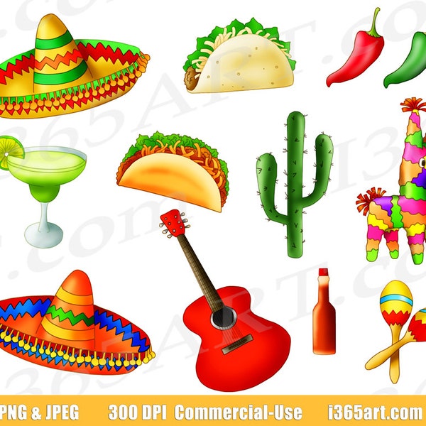 Fiesta Clip Art - Etsy