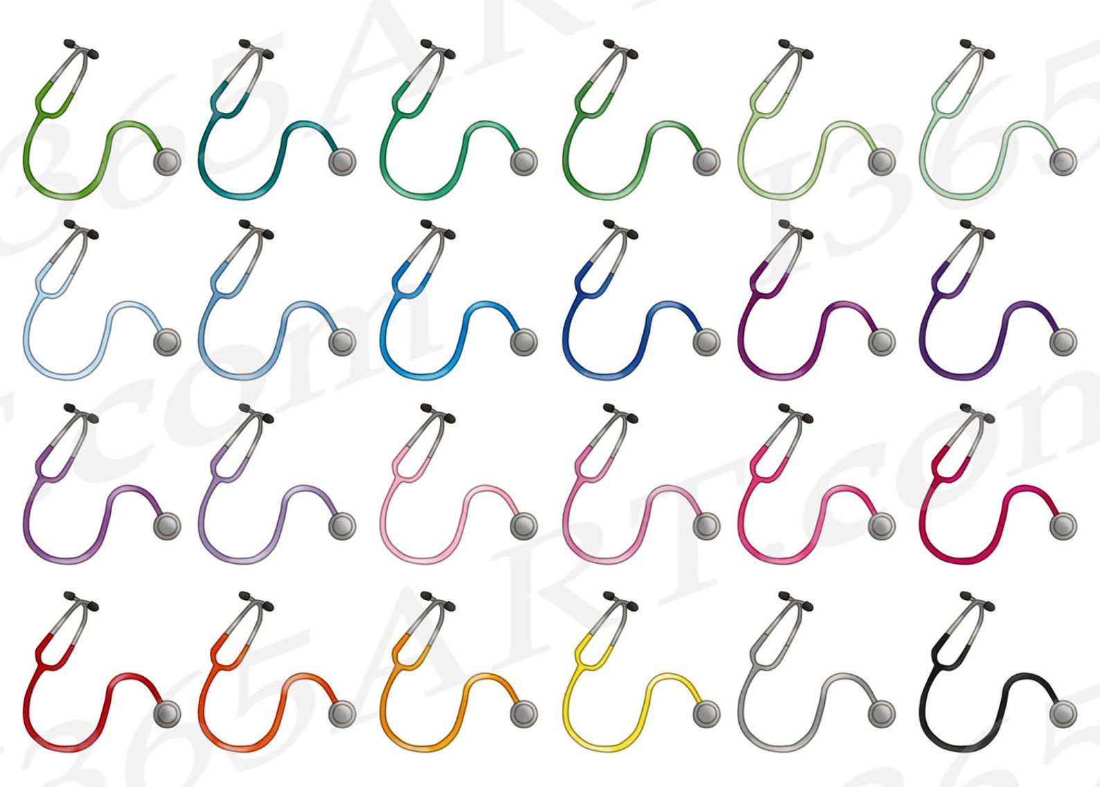 Buy 3 Get 1 Free Stethoscope Clipart Doctor Clip Art - Etsy
