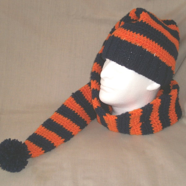 Striped Knit Hat - Etsy