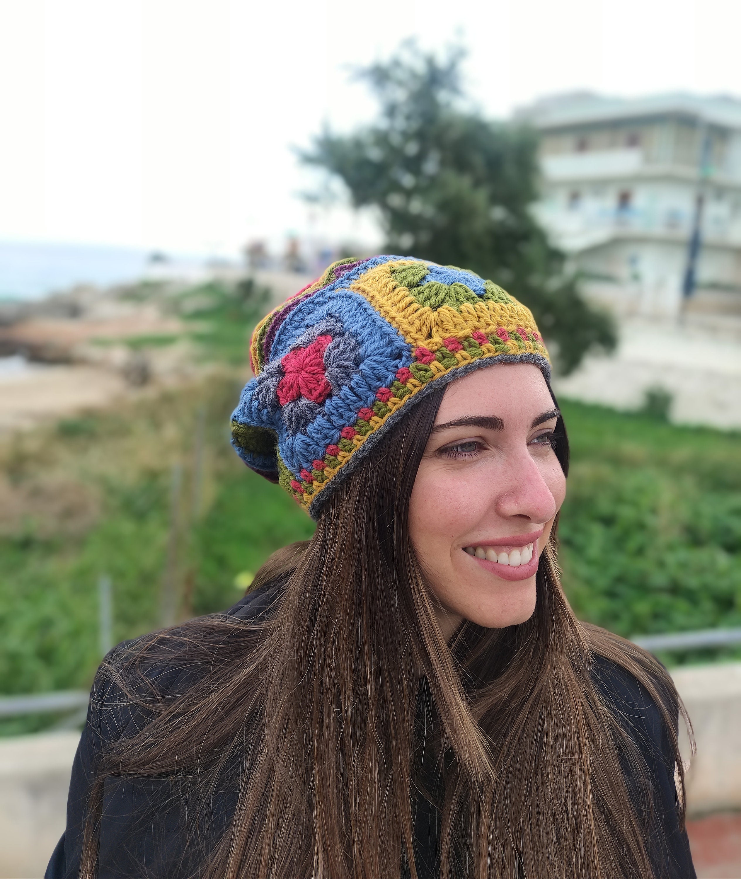 Granny Knit Crochet Wool Beanie Hat, Winter Woman Man Kids Newborn ...