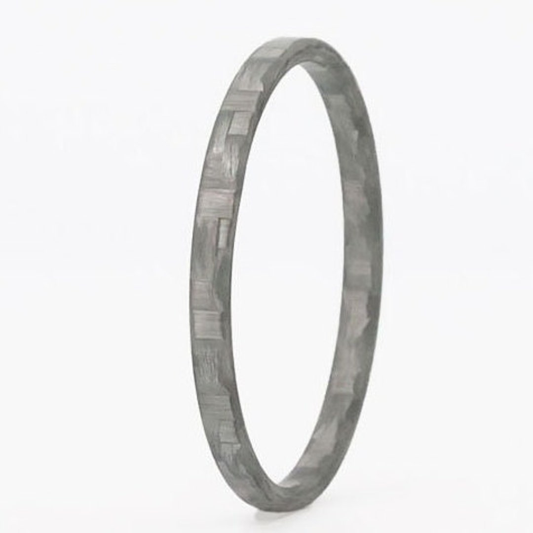 Minimalist Ring, Non-conductive Ring, Layering Piece, Fiberglass Silver ...