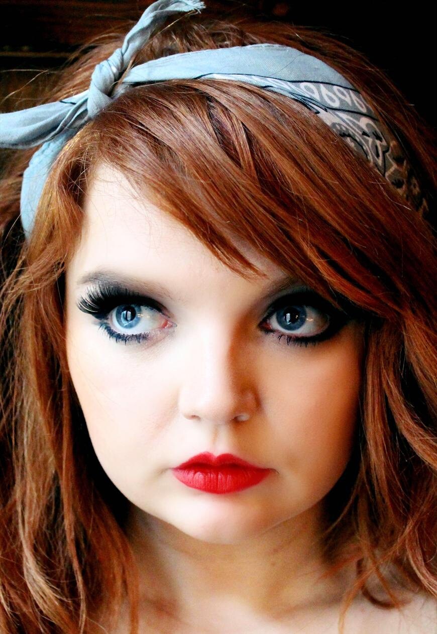 Grey Paisley Bandana Pin up Girl Alternative Head Neck - Etsy