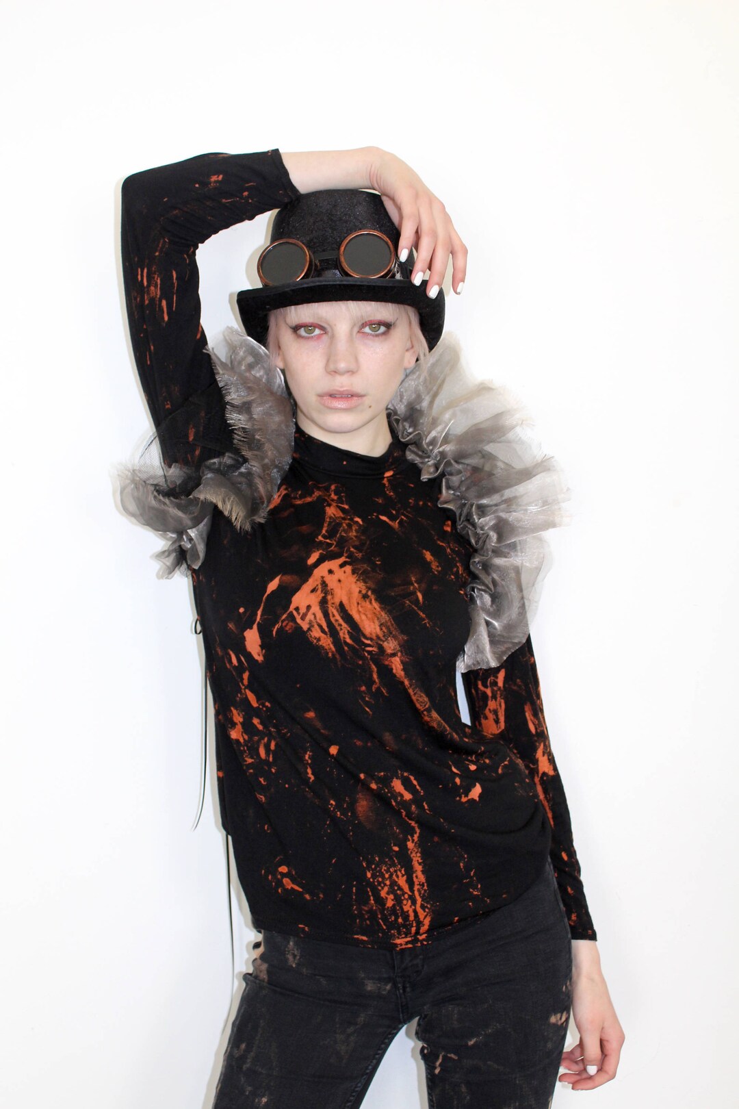 Pretty Disturbia Handmade Punk Grunge Gothic Gathered Net - Etsy UK