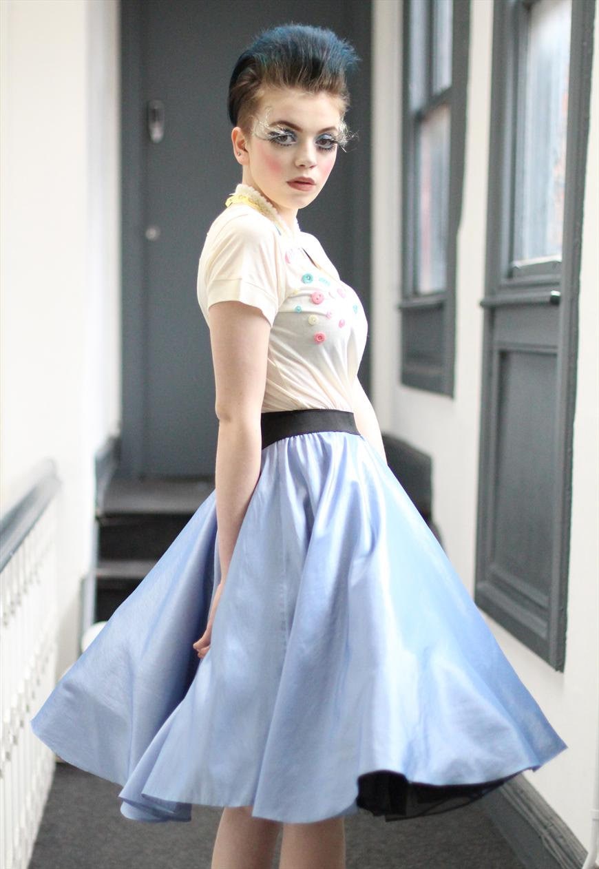 Pretty Disturbia Baby Blue Taffeta Full-circle 1950's - Etsy