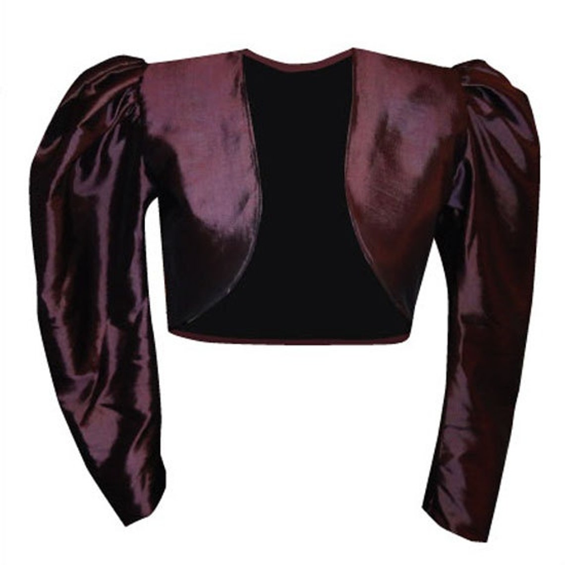 Purple Burlesque Victorian Gothic Cropped Taffeta Jacket - Etsy UK