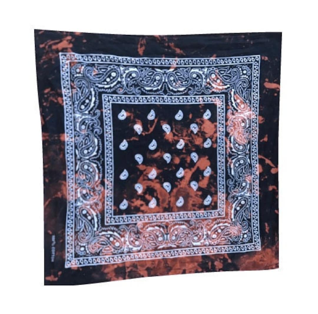 Acid Wash Bandana Bleach, Punk Grunge Gothic Unisex for Him Her Neck ...