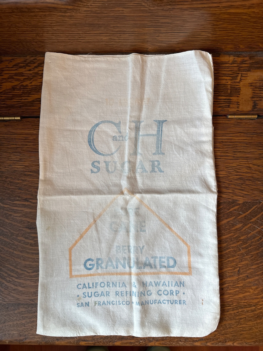 C and H Vintage Sugar Sack Circa 1939 Pure Cane Berry Granulated ...
