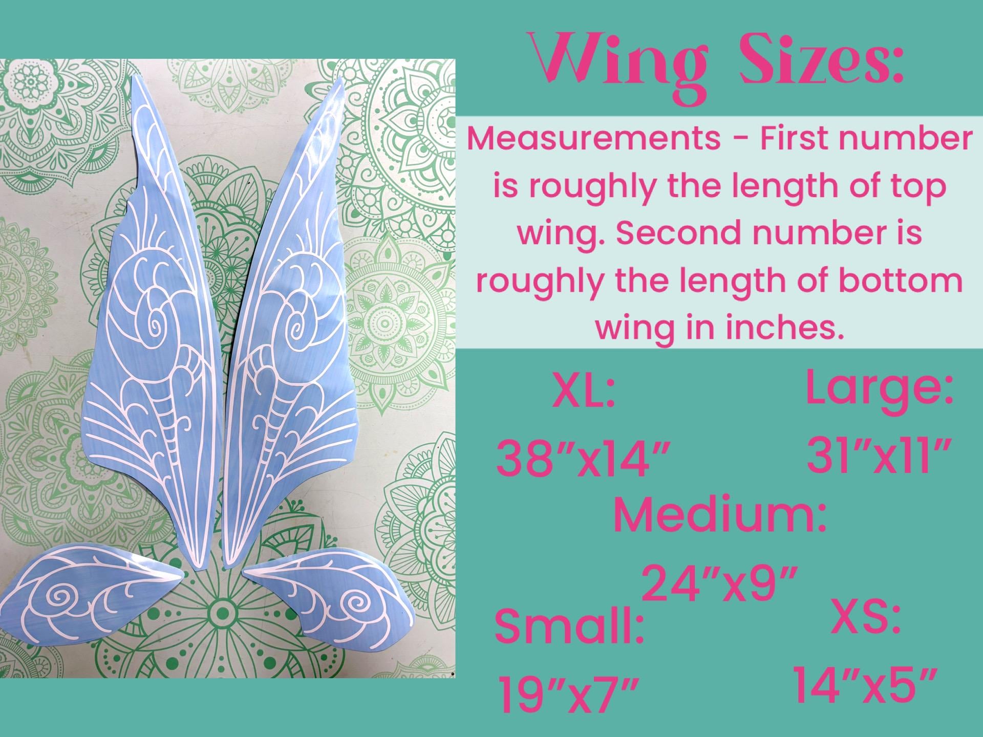 Vinyl Wing Cut Outs for Disney Fairies Pixie Hollow Inspired Wings ...
