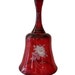 Vintage Fenton Bell Red Glass Valentine Rose Love Hand Painted by ...
