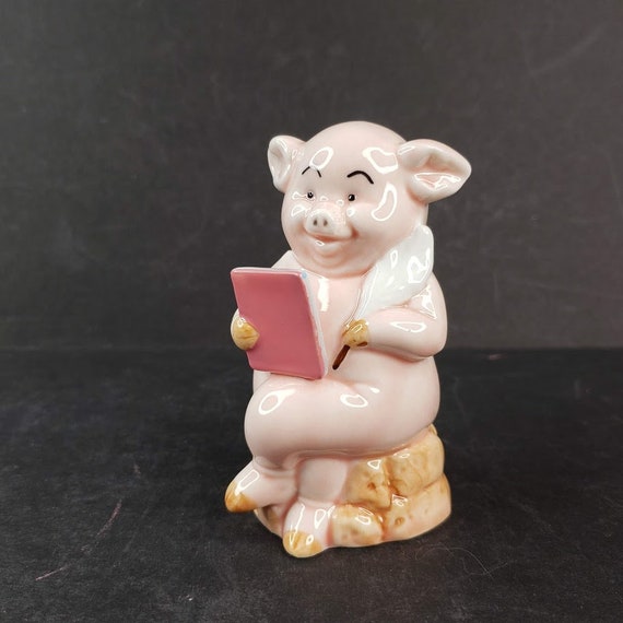 Pig Pen Danbury Mint Piggies Collection Figurine Pig Author - Etsy