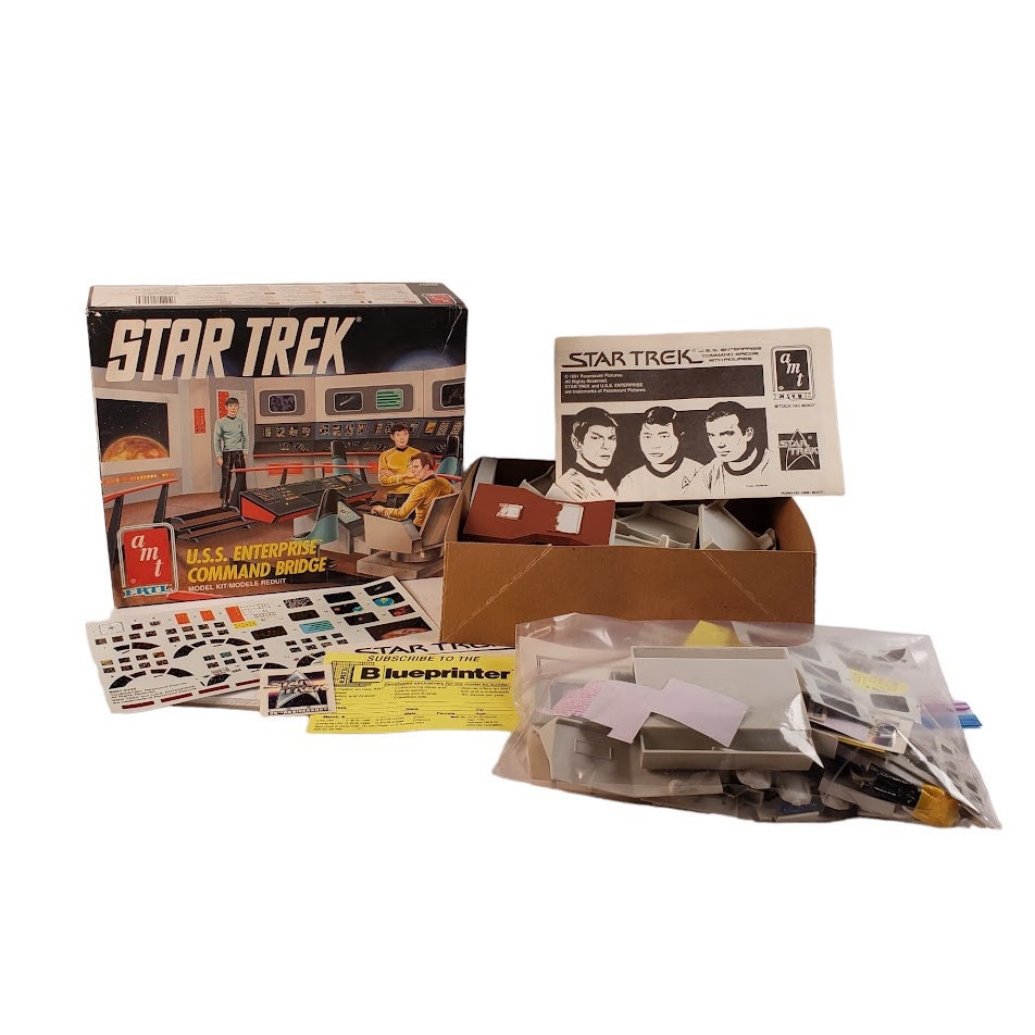 Star Trek USS Enterprise Command Bridge Model Kit #6007 2 Sets Both ...