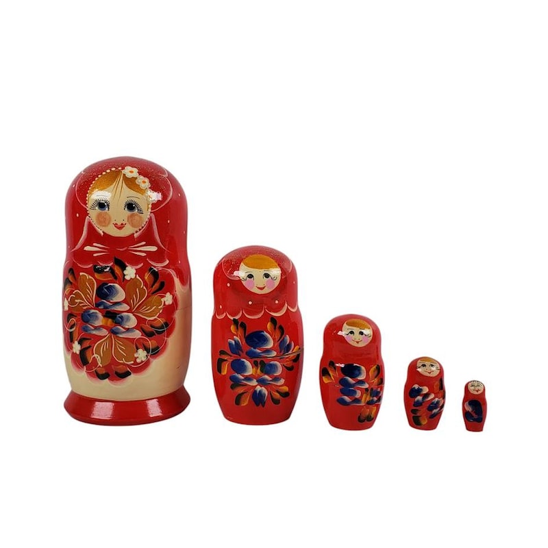 Russian Vintage Stacking Dolls - Etsy