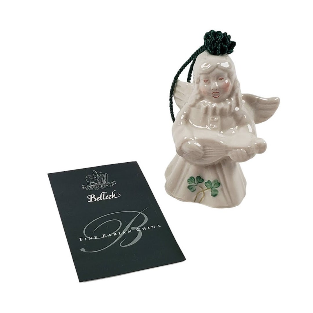 Belleek Angel Bell Celtic Figurine Choir of Angels With Lute Made in ...